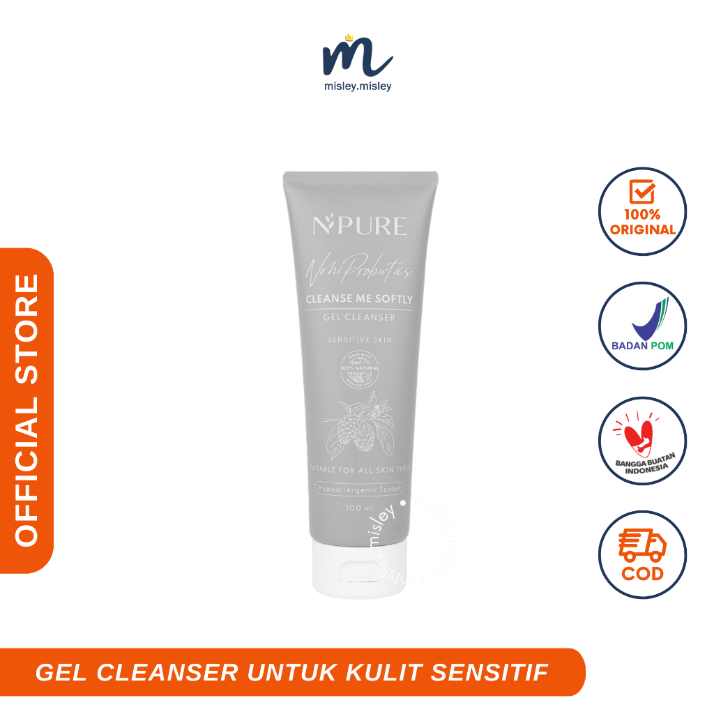 Jual MISLEY - NPURE NONI Cleanser Gel | Sabun Muka Kulit Sensitif ...