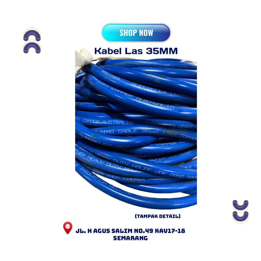 Jual Kabel las warna biru ukuran 35mm merk Superflex | Shopee Indonesia