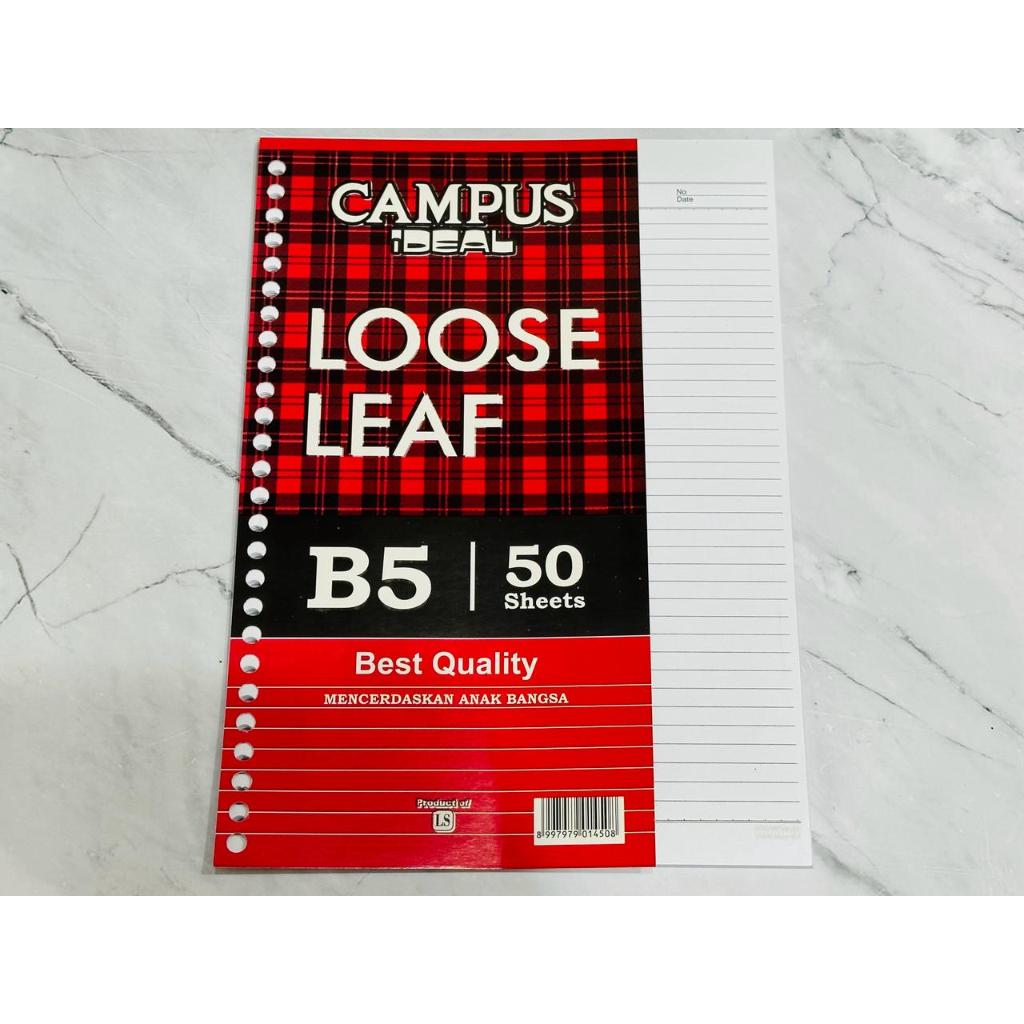 Jual Loose Leaf B5 50 Lembar Besar Murah | Shopee Indonesia