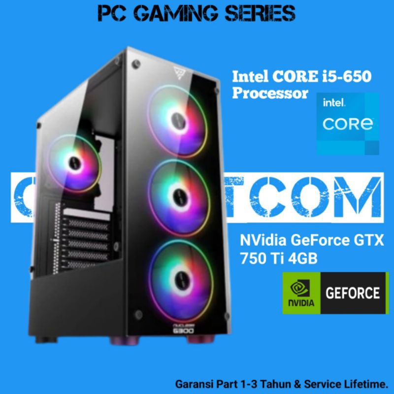 Jual PC Gaming Intel CORE i5 | NVidia GTX 750 Ti 4GB | 8GB RAM | SSD + HDD | Shopee Indonesia