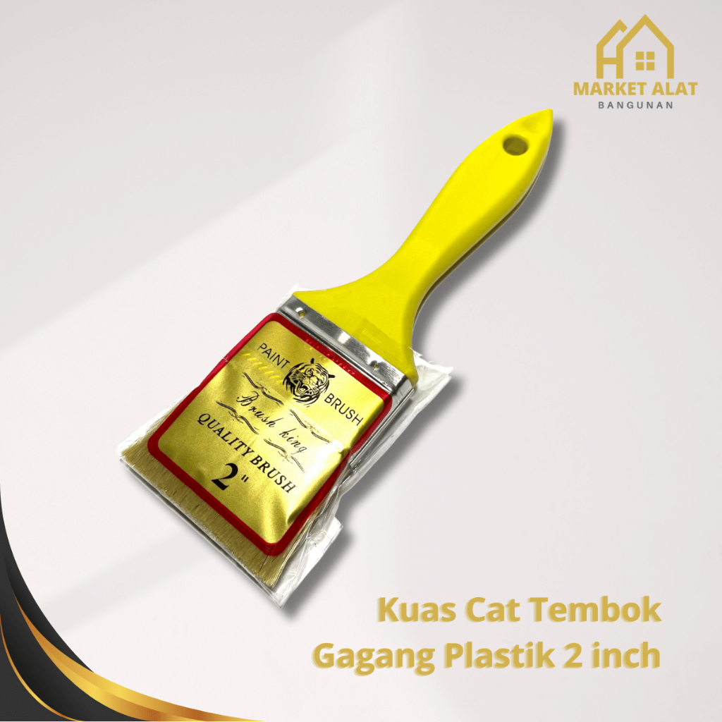 Jual Kuas Cat Tembok Gagang Plastik 2 “ / Koas Gagang PVC 2 Inci Inch ...