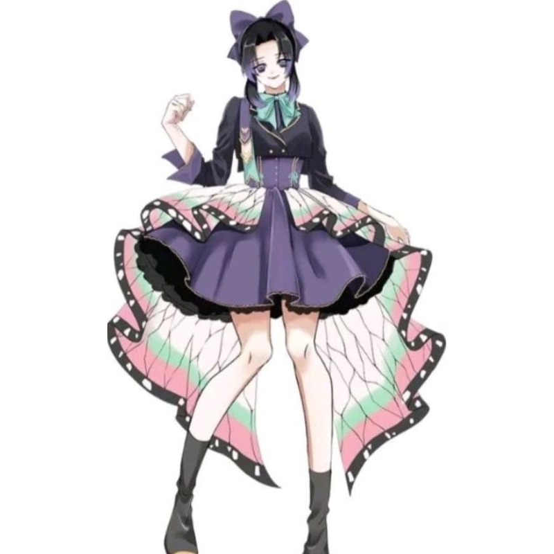 Jual kostum cosplay setan slayer kochou shinobu ver idol | Shopee Indonesia