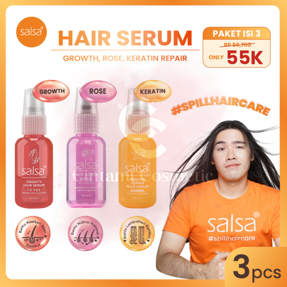 Jual SALSA Hair Serum - Spray Perawatan Rambut Keratin & Growth ...
