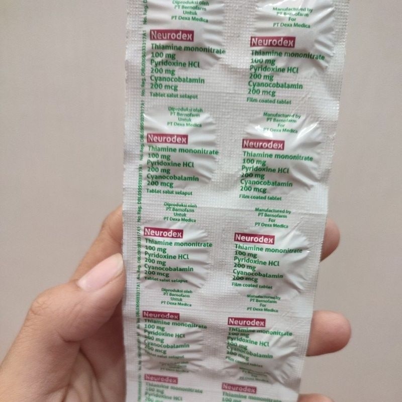 Jual NEURODEX strip 10 tablet vitamin B1 B6 B12 | Shopee Indonesia