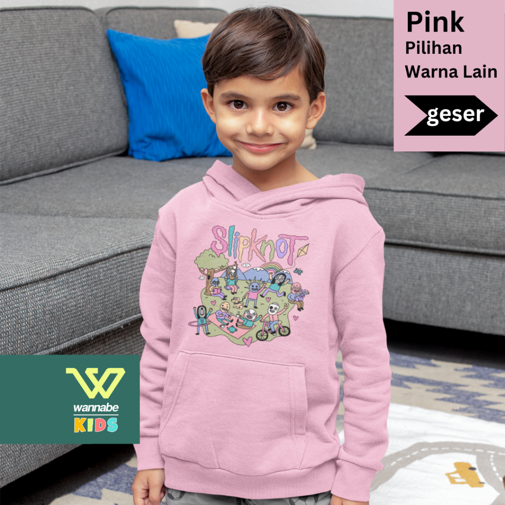 Jual Sweater Hoodie Anak Kids Cotton Everyday BAND SLIPKN0T Usia 4 - 15 ...