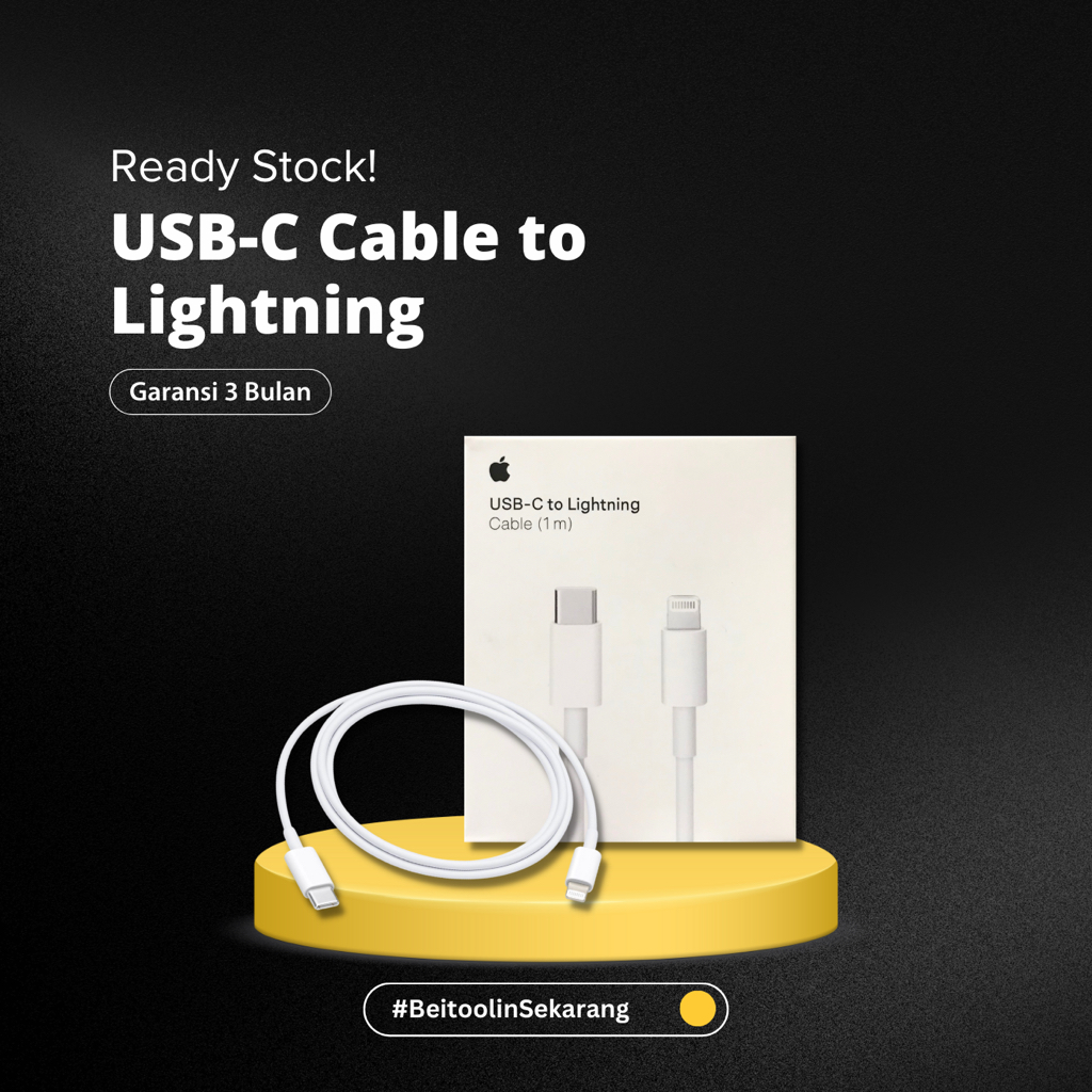 Jual Usb-C to Lightning Cable 1 meter | Shopee Indonesia