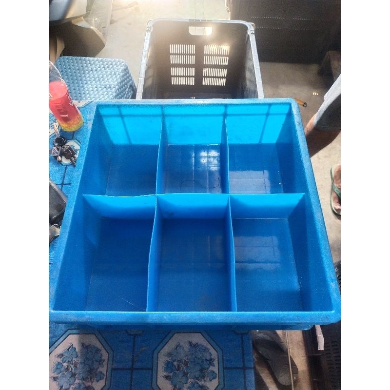 Jual countener box plastik bekas berkwalitas,UK 40x40x13 bahan tebal ...