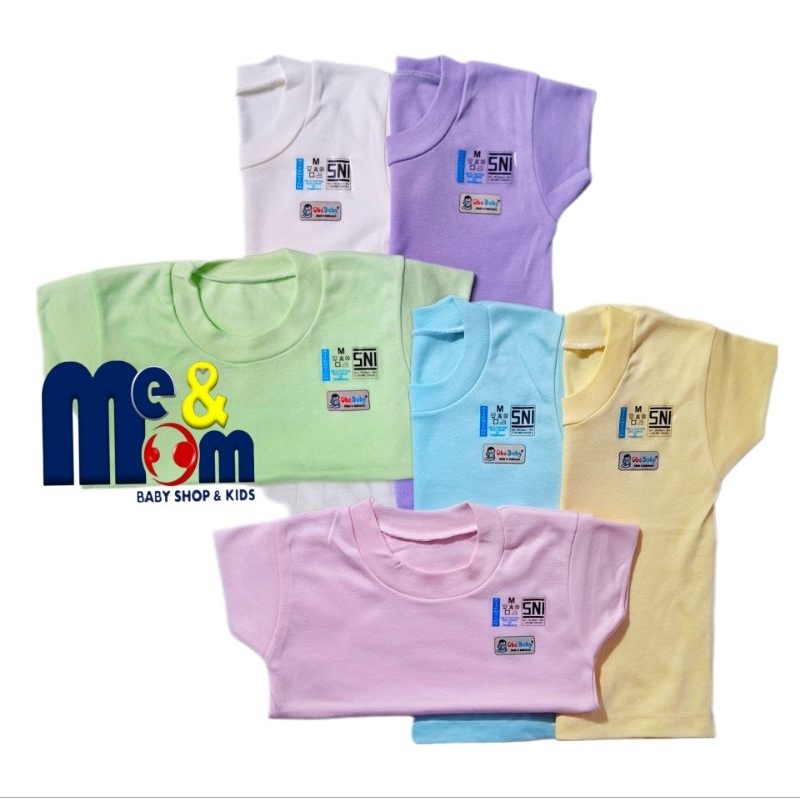 Jual OBE BABY (3 pcs) Kaos oblong bayi dan anak polos, 0-3 tahun ...
