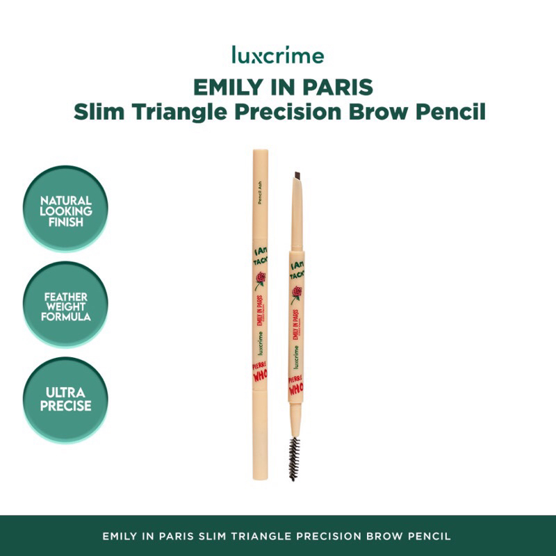 Jual LUXCRIME Emily in Paris Slim Triangle Precision Brow Pencil ...