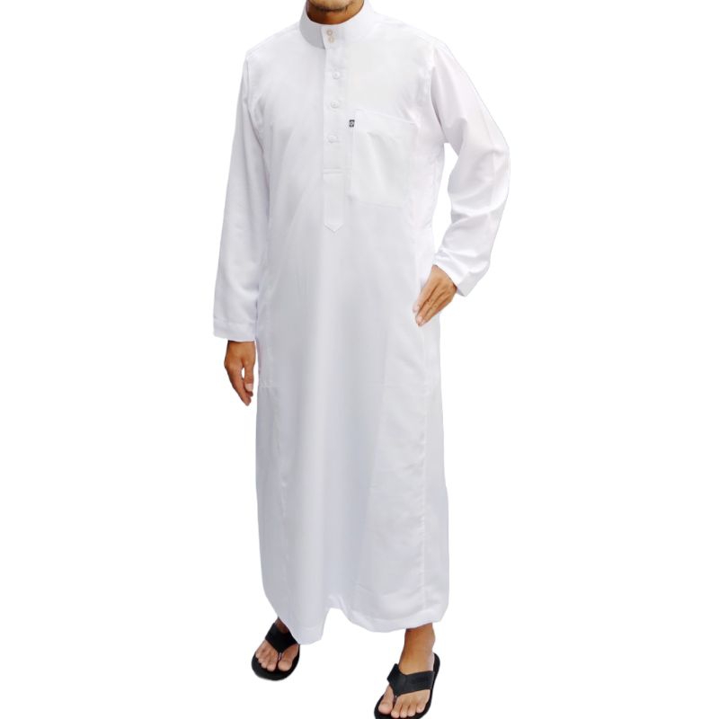 Jual Jubah Saudi Gamis Pria Polos Lengan Panjang Dewasa Ikhwan | Shopee ...