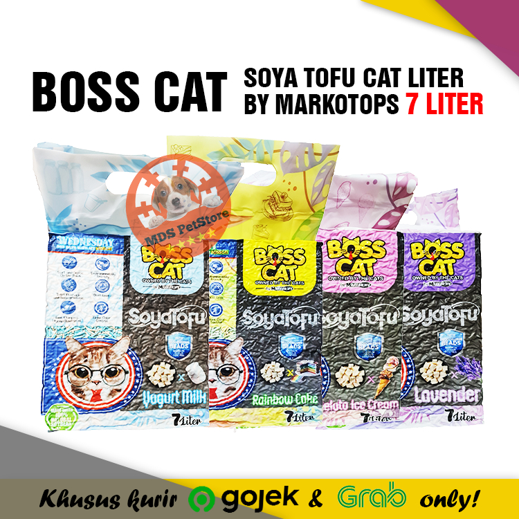 Jual BOSS Cat Tofu Soya 7 Liter | pasir kucing cat bosscat by markotops ...
