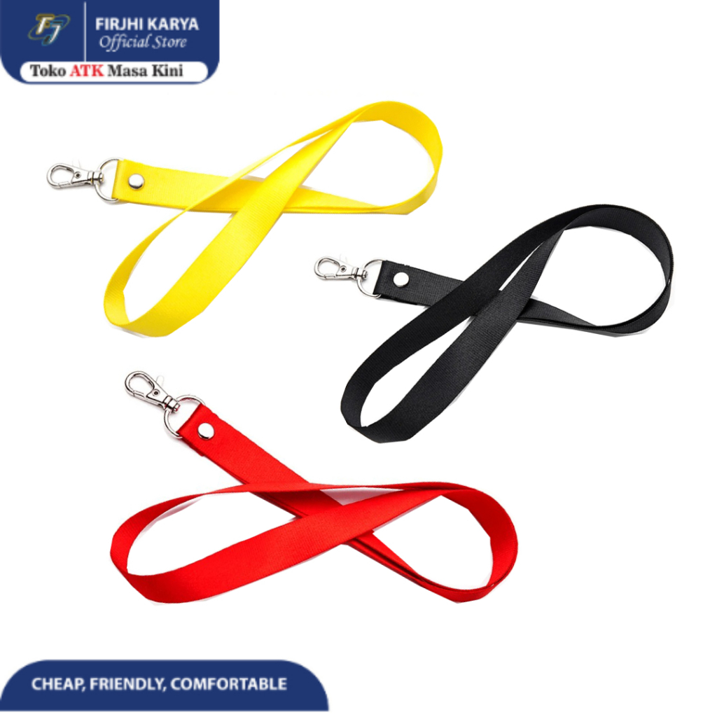 Jual Tali Name Tag Satin 2cm - tali Id Card Warna - warni | Shopee ...