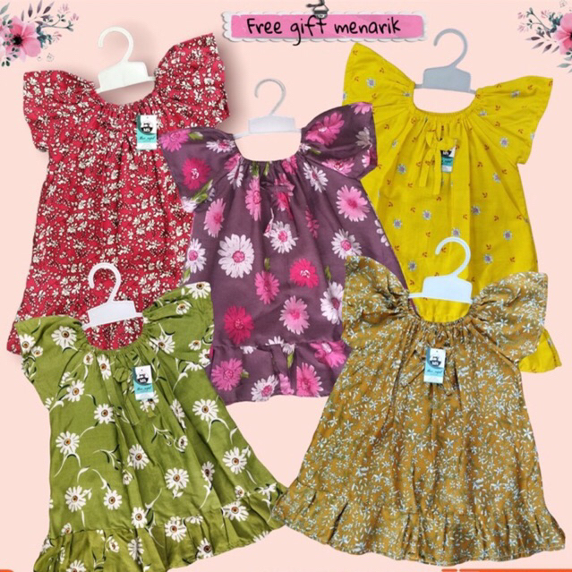 Jual daster/Dress bayi usia Bulanan sampe 1 tahun bahan rayon promo ...
