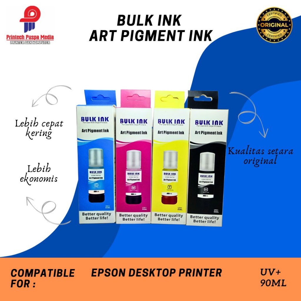 Jual Tinta Art Pigment BULK INK for Epson L120 L3110 L3150 L5190 L1110 ...