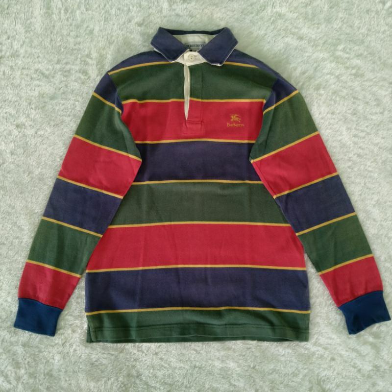 Jual polo rugby burberry salur | Shopee Indonesia