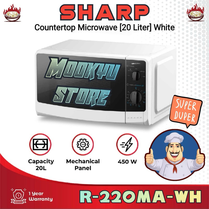 Jual SHARP MICROWAVE R220MAWH | R-220MA-WH | Low Watt Series Kapasitas ...