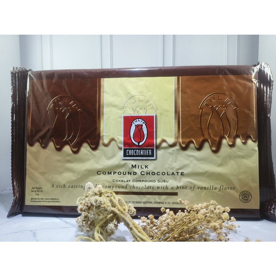 Jual Tulip Chocolatier Milk Compound Chocolate / Cokelat Compound - 1 ...