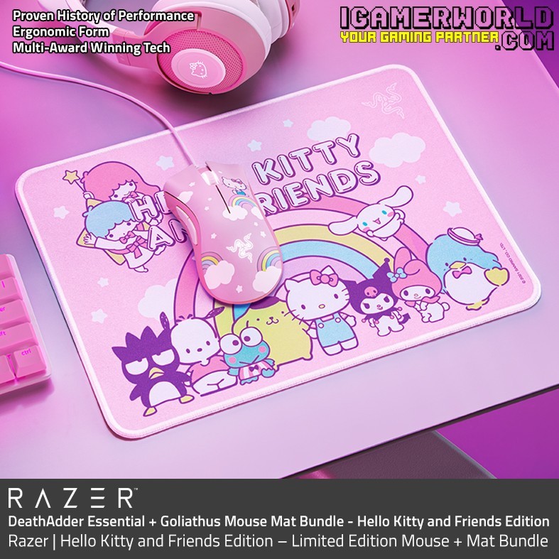 Jual Razer DeathAdder Essential + Goliathus Mouse Mat Bundle - Hello ...