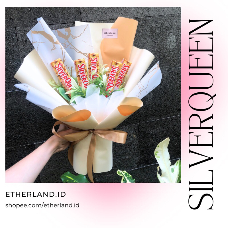 Jual Buket Cokelat Valentines Silverqueen | Chocolate Bouquet Valentine ...