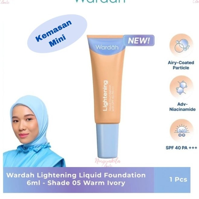 Jual WARDAH Lightening Liquid Foundation 6ml Sachet | Shopee Indonesia