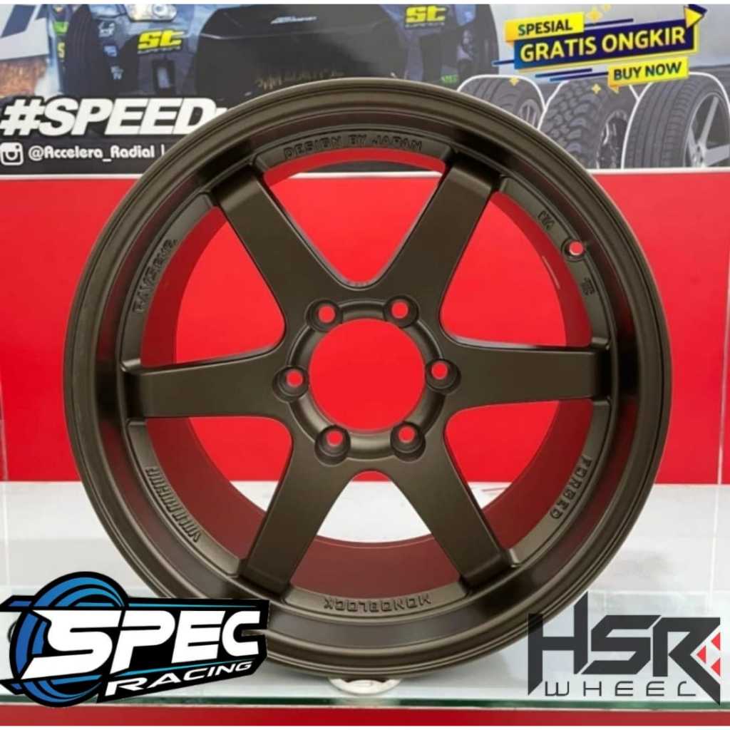 Jual Velg Mobil TE37 Pajero Ring 18 HSR TOKYO Pelek Racing R18 Fortuner Ford Ranger Everest ...