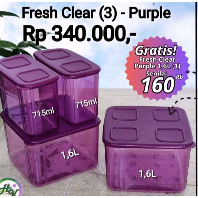 Jual Fresh Clear Set Ungu (3 + Free 1) | Shopee Indonesia