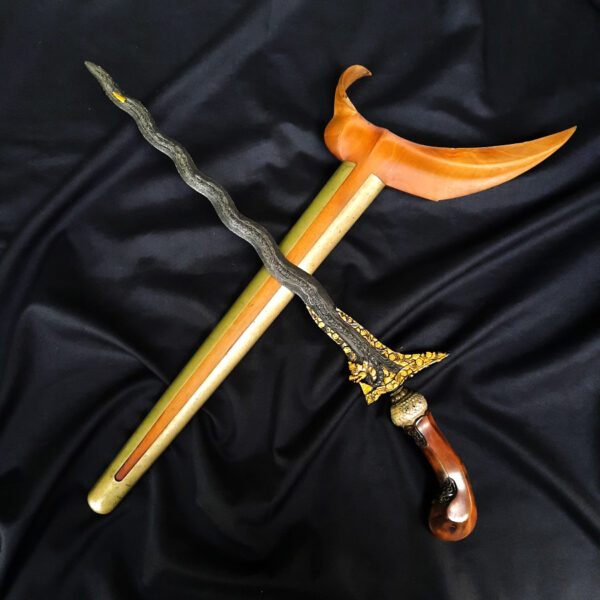 Jual Keris Naga Raja Luk 13 Kinatah Emas Asli Tangguh Mataram Istimewa ...