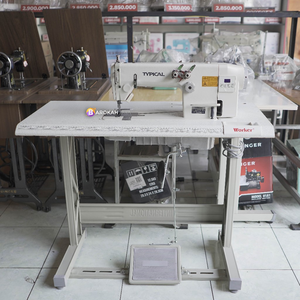 Jual Mesin Jahit TYPICAL GK 0059-2D Jarum 2 Rantai MH Industrial Servo | Shopee Indonesia