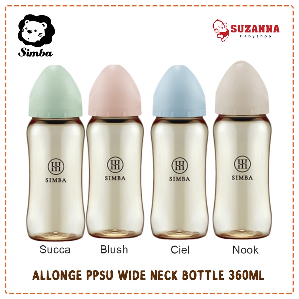Jual Simba Allonge PPSU Wide Neck Feeding Bottle 360ml | Shopee Indonesia