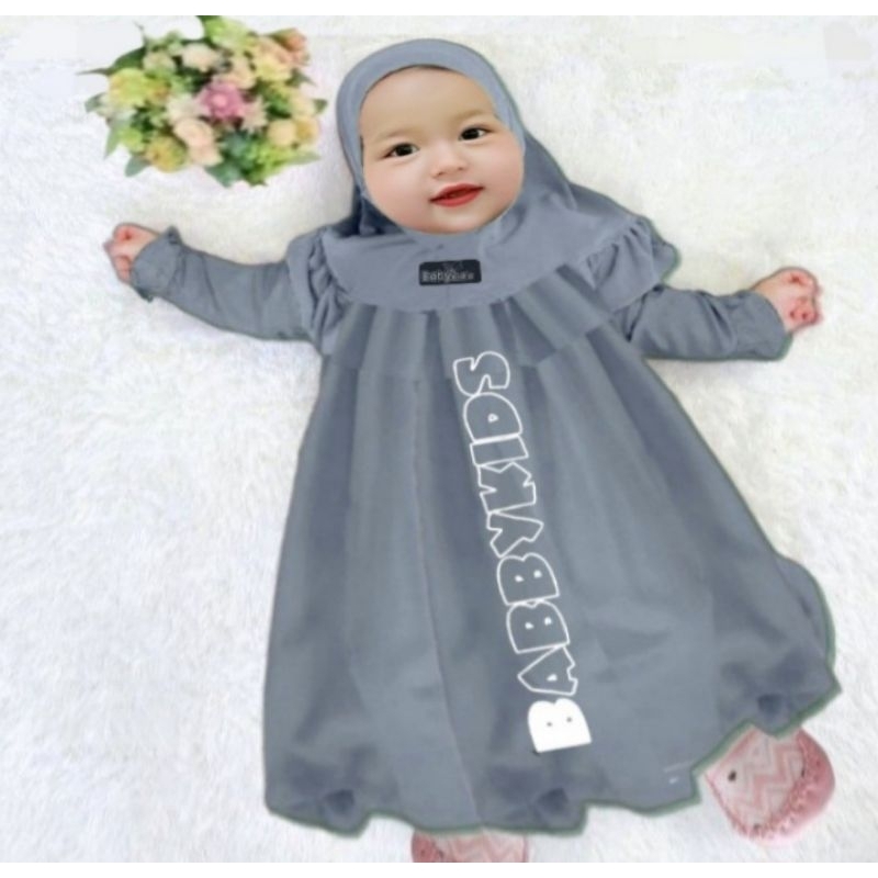 Jual Gamis Bayi Perempuan Newborn Syar'i 0-2thn Baju Anak Perempuan ...