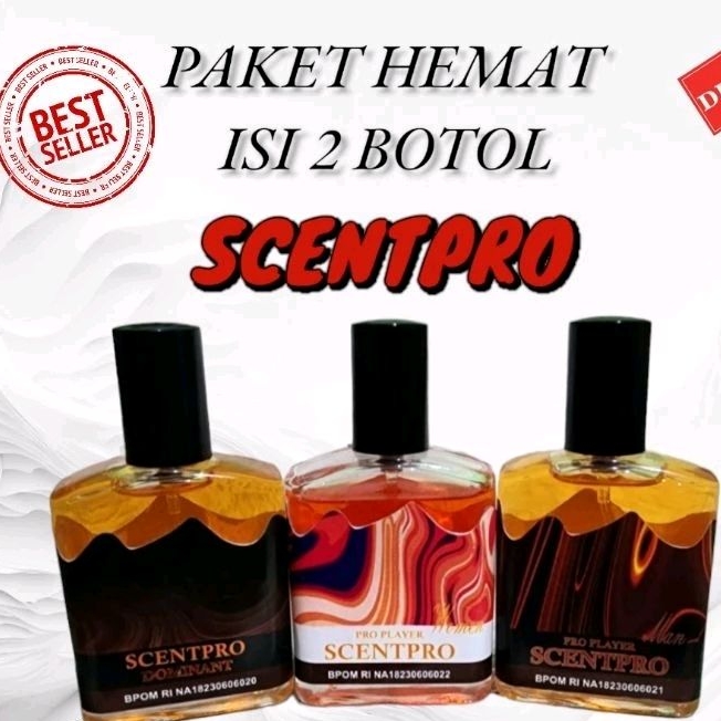 Jual PAKET HEMAT ISI 2 BOTOL PARFUM SCENTPRO DOMINANT MAN WOMAN ...