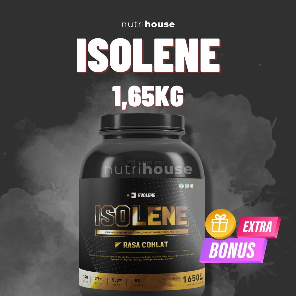 Jual Isolene Evolene 1,65kg Iso lene Whey Protein Isolate Nutrihouse ...