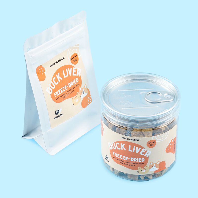 Jual Petluv Freeze Dried Duck Liver Snack Kucing dan Anjing Natural ...
