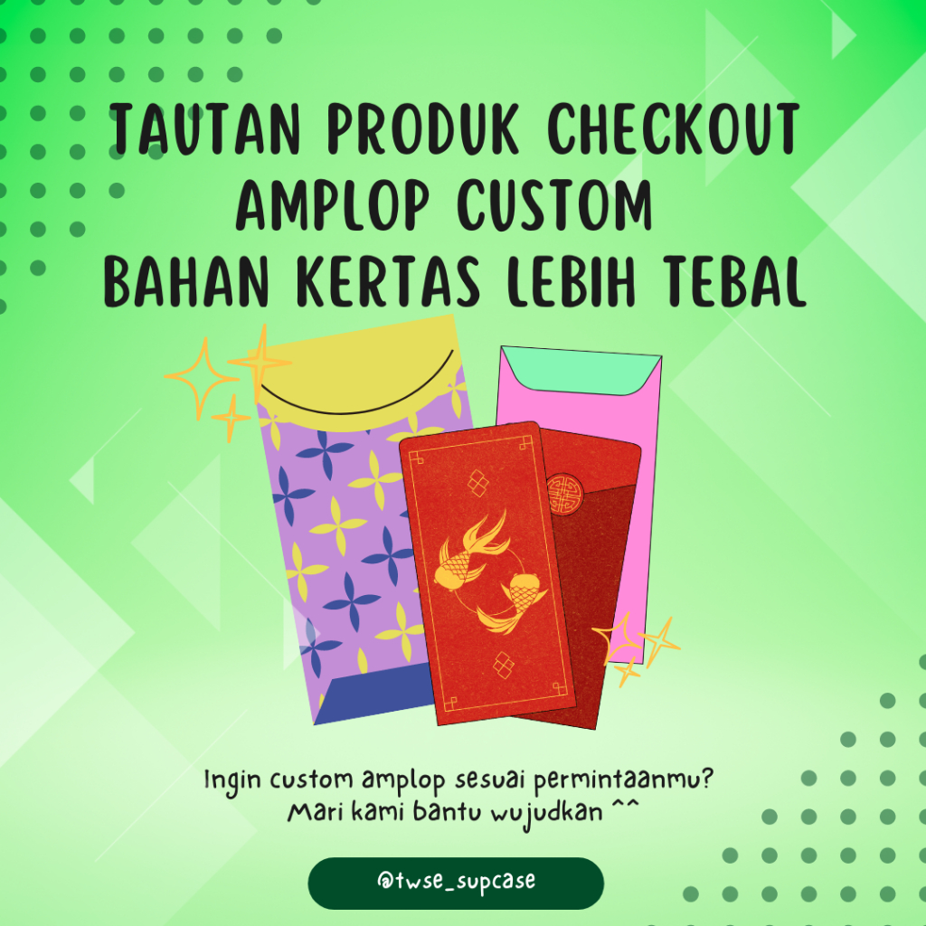 Jual AMPLOP CUSTOM BAHAN LEBIH TEBAL AMPLOP LEBARAN AMPLOP THR ANGPAU ...