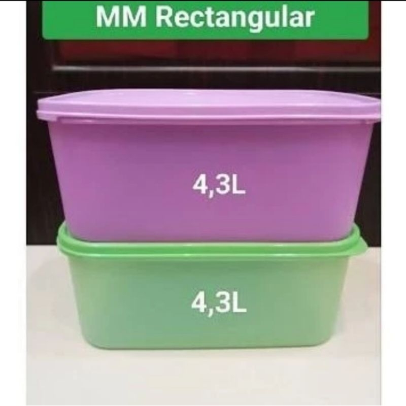 Jual Tupperware mm Rectanguler 1 pcs | Shopee Indonesia