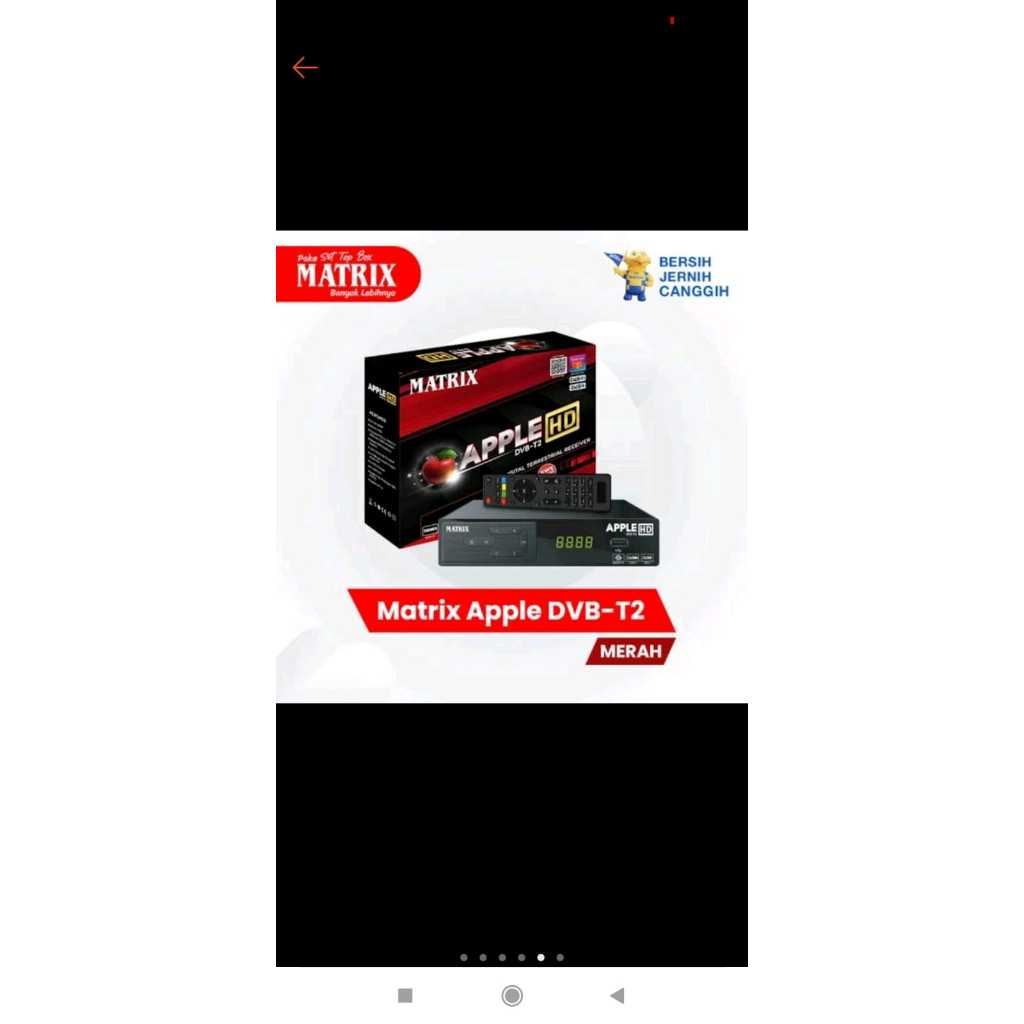 Jual STB MATRIX DVBT-2 APPLE HD MERAH | Shopee Indonesia