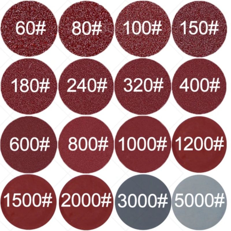 Jual Amplas Bulat Velcro 4" Inch Tempel Gerinda Sanding Paper Grit ...