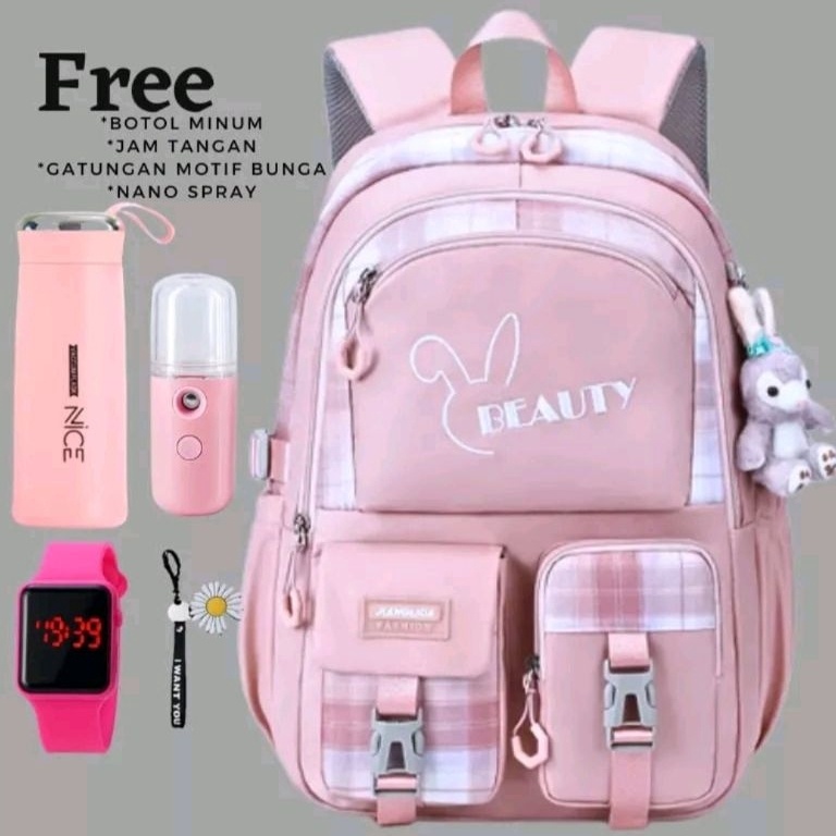 Jual Instan Tas ransel sekolah anak perempuan tas beauty backpack fashion korea untuk anak SD ...