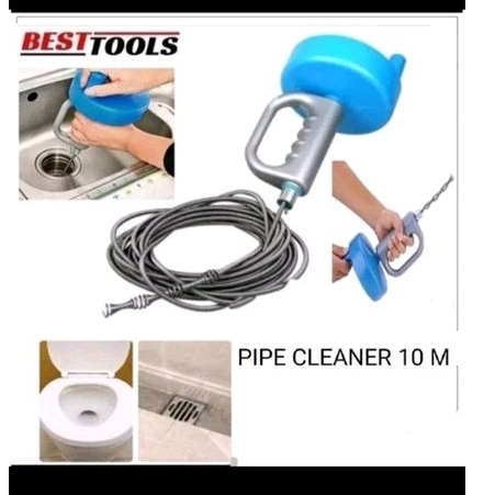 Jual Pipe Cleaner Alat Kawat Pembersih Saluran Pipa Air Mampet 10 Meter | Shopee Indonesia