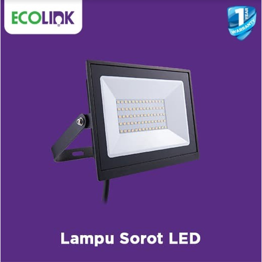 Jual Lampu Ecolink Led Flood Light FL007 50W/70W/100W 6500K Putih Cerah ...