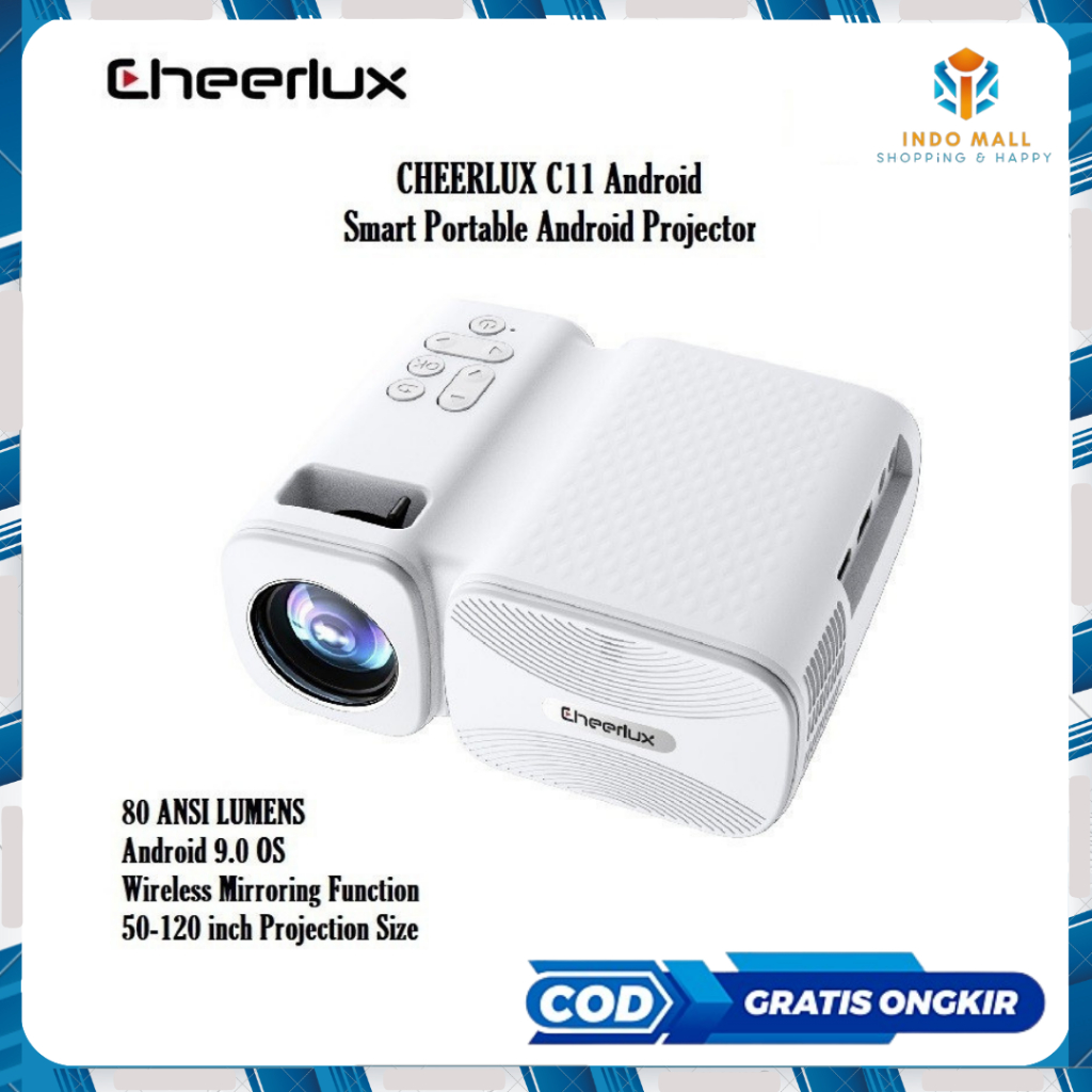 Jual Projector Proyektor CHEERLUX C11 ANDROID HD Smart Projector 80 ...