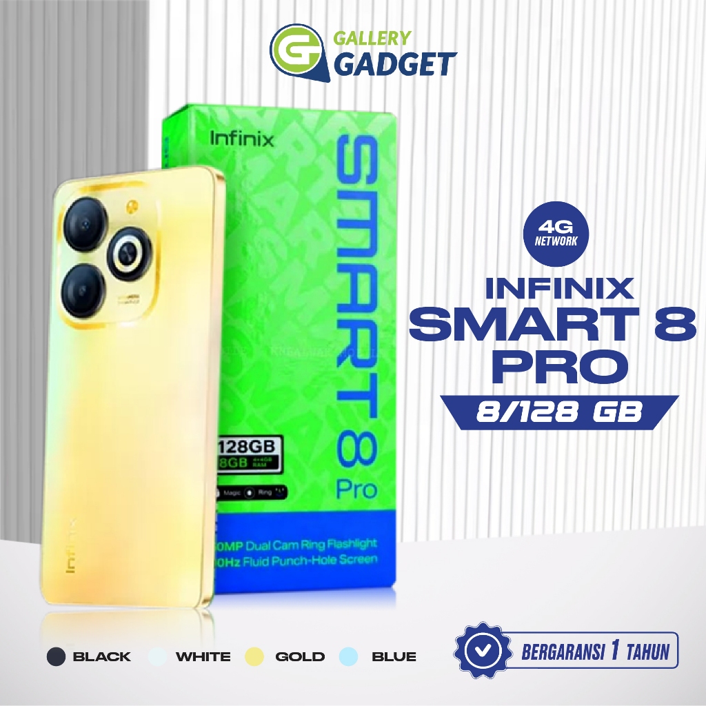 Jual Infinix Smart 8 Pro 8/128 GB 8GB 128GB Garansi Resmi Smartphone Android Termurah | Shopee ...
