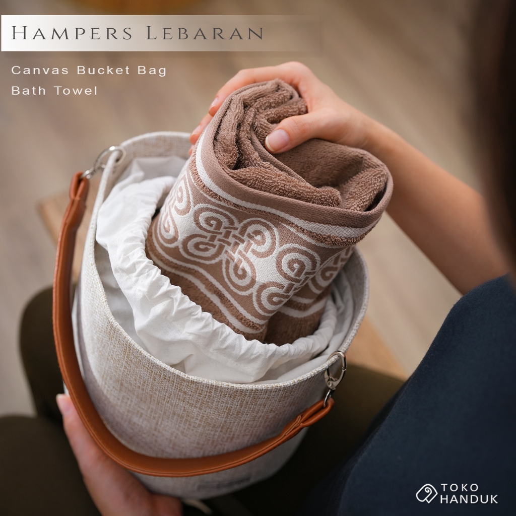 Jual Toko Handuk - Hampers Bucket Bag With Handuk Mandi ( Gift Wedding ...
