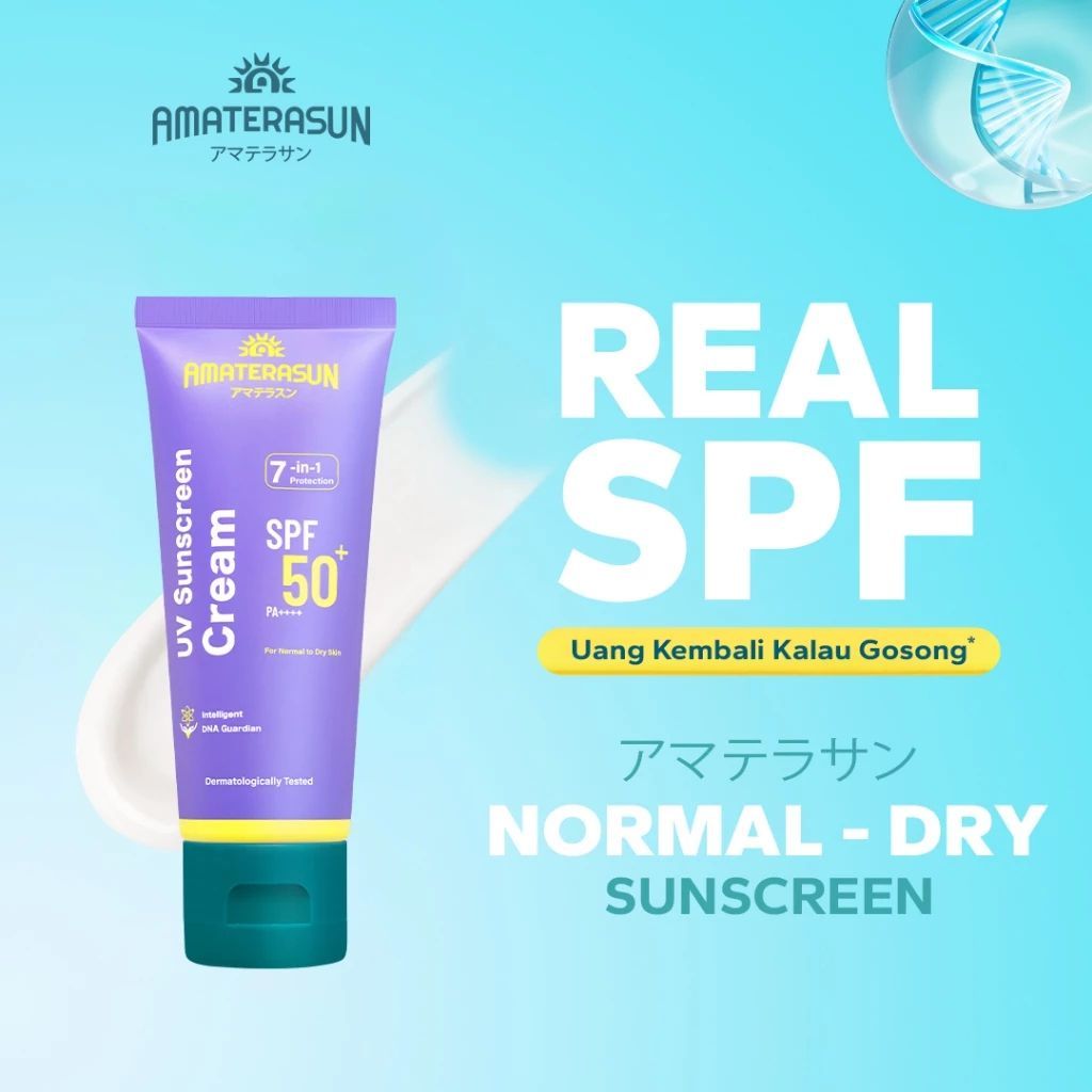 Jual AMATERASUN UV Sunscreen Cream SPF 50+ PA++++ 50 gr | Shopee Indonesia