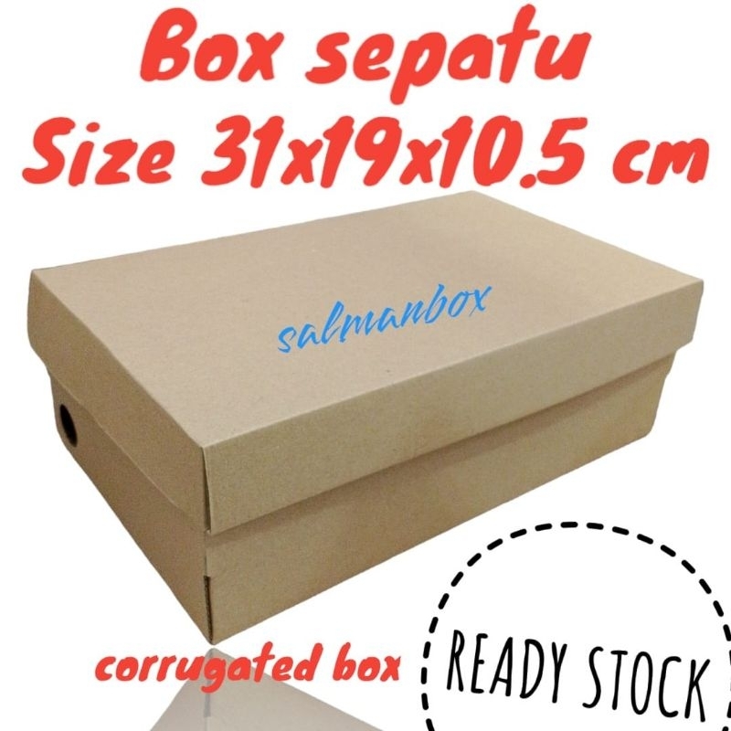 Jual BOX SEPATU/DUS SEPATU/KARDUS SEPATU/KOTAK SEPATU SIZE 31x19x10.5 ...