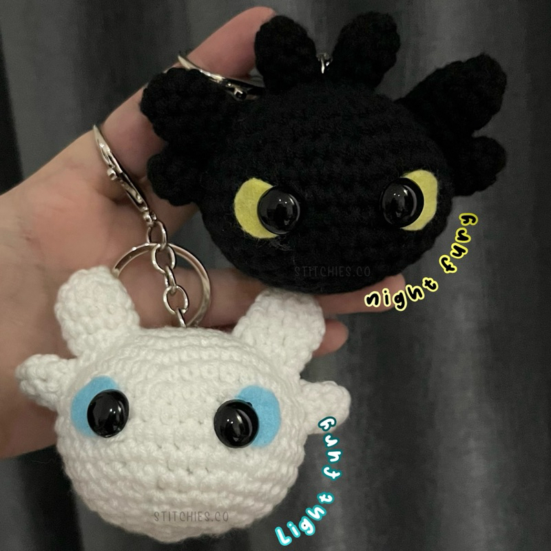 Jual Toothless Amigurumi Keychain | Gantungan Kunci Boneka Rajut ...
