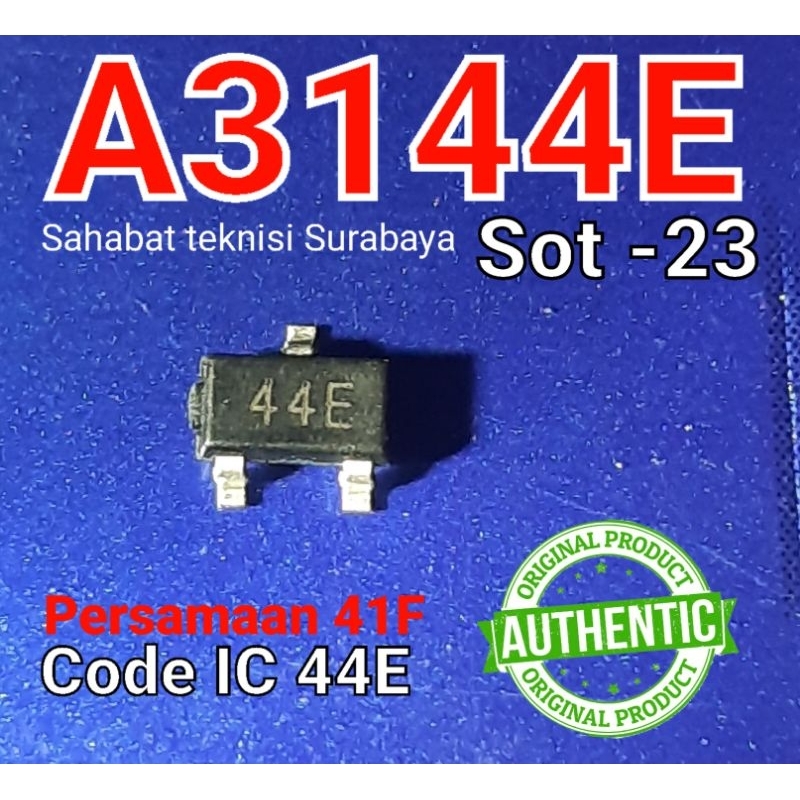Jual Sensor HALL Effect A3144 SOT-23 | 44E Persamaan 41F | Shopee Indonesia