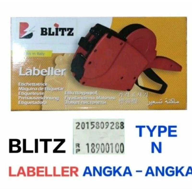 Jual BLITZ LABELER CETAK HARGA LABEL ANGKA - ANGKA | Shopee Indonesia