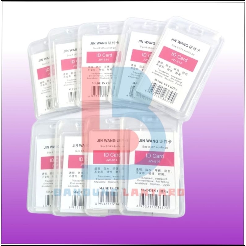 Jual Frame Box / Card Holder Transparan Box Tutup / Frame Kartu ID Card ...