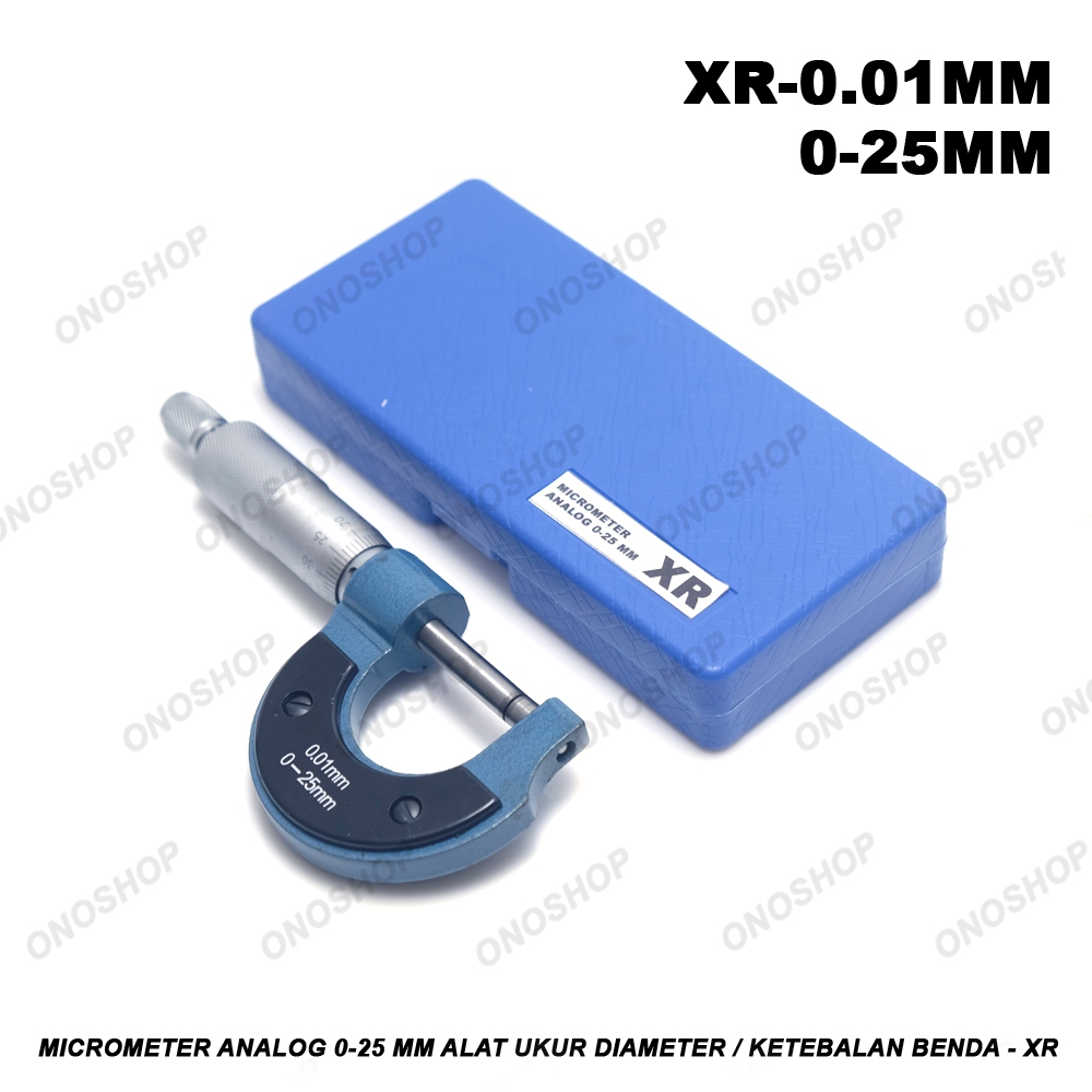 Jual Micrometer Analog 0-25 mm Alat Ukur Diameter / Ketebalan Benda ...